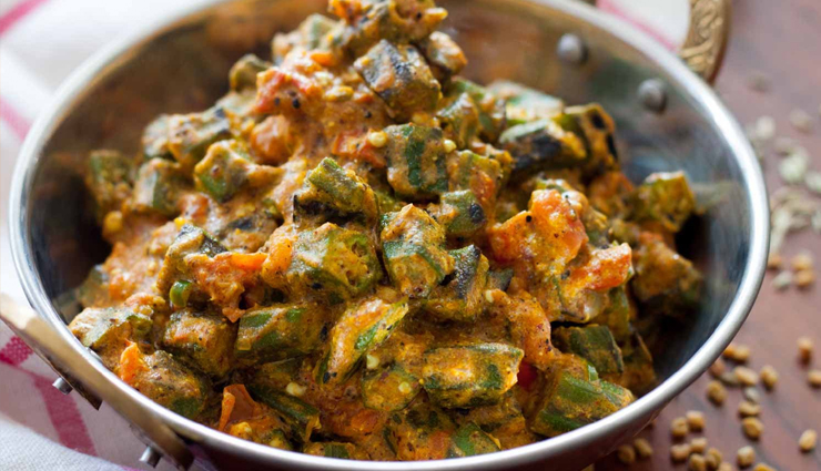 Recipe- Punjabi Style Achari Dahi Bhindi - lifeberrys.com