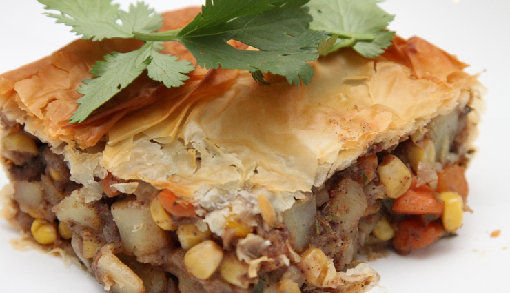 Recipe- Something Different Yet Familia, Vegetable Samosa Pie ...